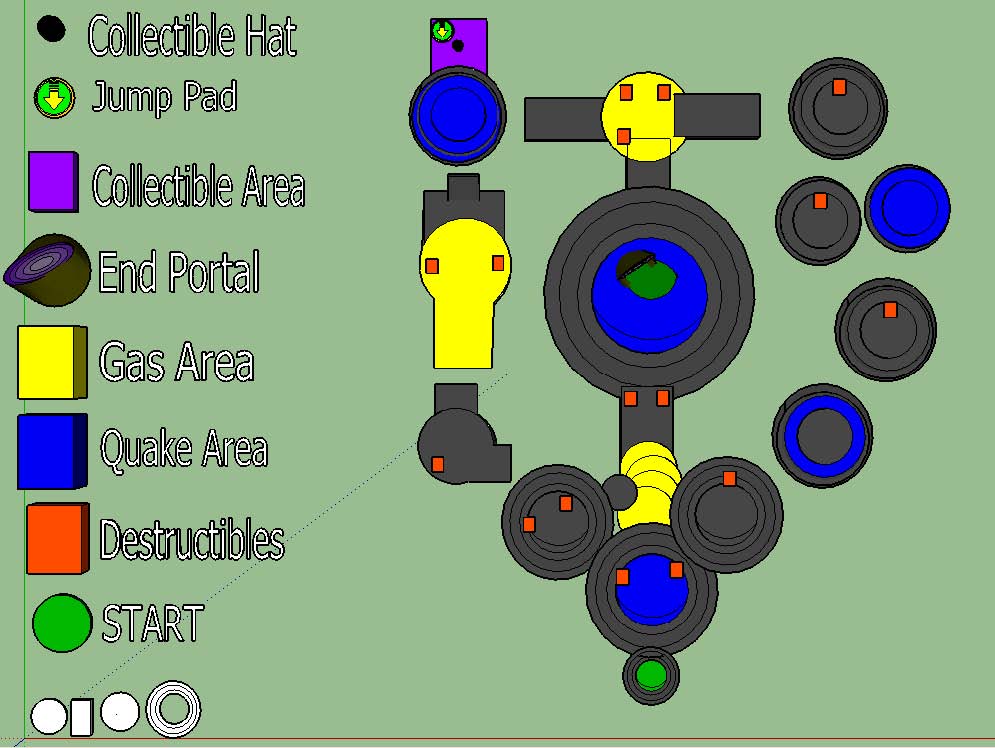 Learning SketchUp – Skylanders Level Design | SnoukDesignNotes